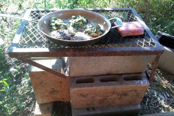 Cinder Block Rocket Stove - resilience
